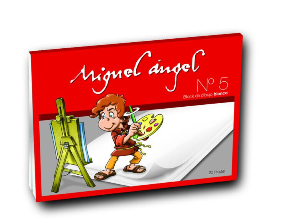 BLOCK DIBUJO MIGUEL ANGEL N5 BLANCO | Las Flores
